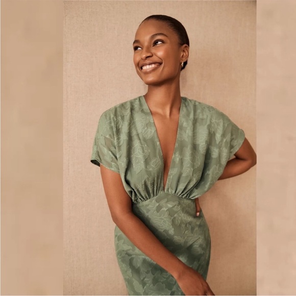 Anthropologie | Dresses | Anthropologie X Hutch Lindy Green Floral ...